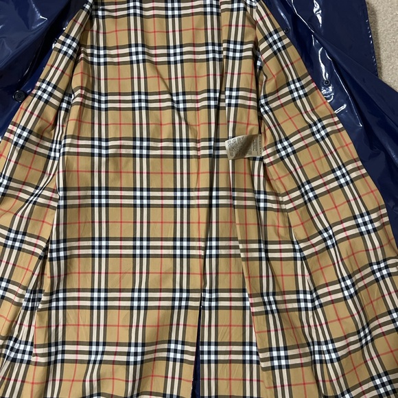 Burberry | Jackets & Coats | Burberry Blue Raincoat | Poshmark